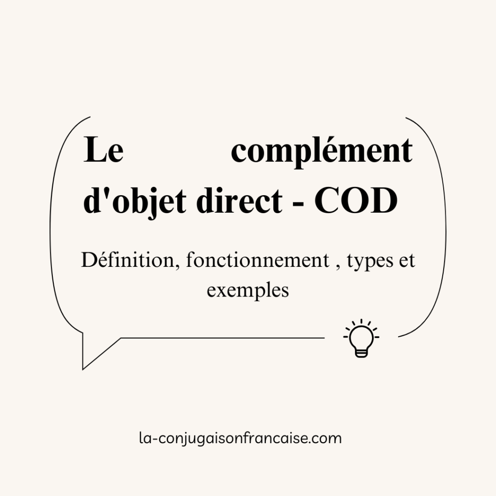 Exercices COD et COI cm2 - La conjugaison française